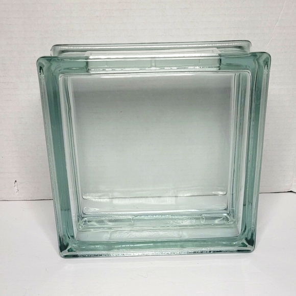 Other | Square Vintage Glass Block Bank Or Vase | Poshmark